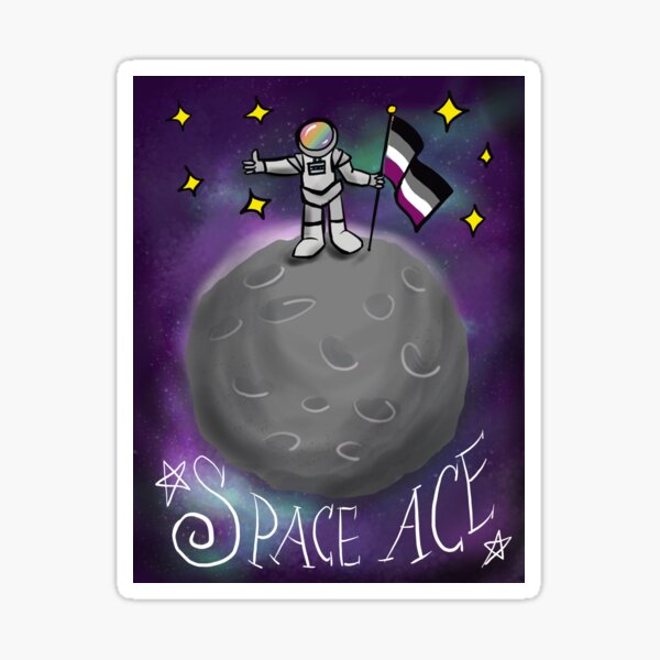 "Space Ace" Sticker for Sale by rosielord | Redbubble