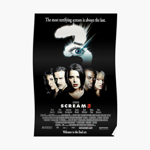 "scream 3 Poster" Poster for Sale by robindanielL | Redbubble