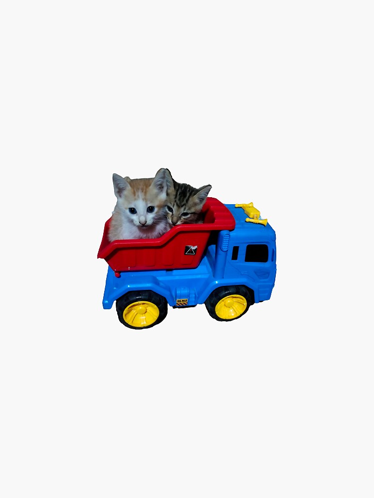 "Cat Cart" Sticker for Sale by yoh-nikah07 | Redbubble