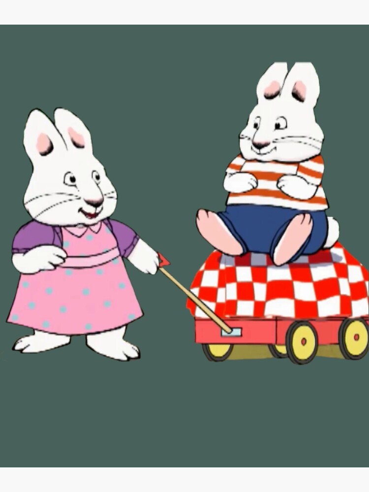 Póster «max ruby conejo dibujos animados 2000s para niños» de LuciousFeil | Redbubble