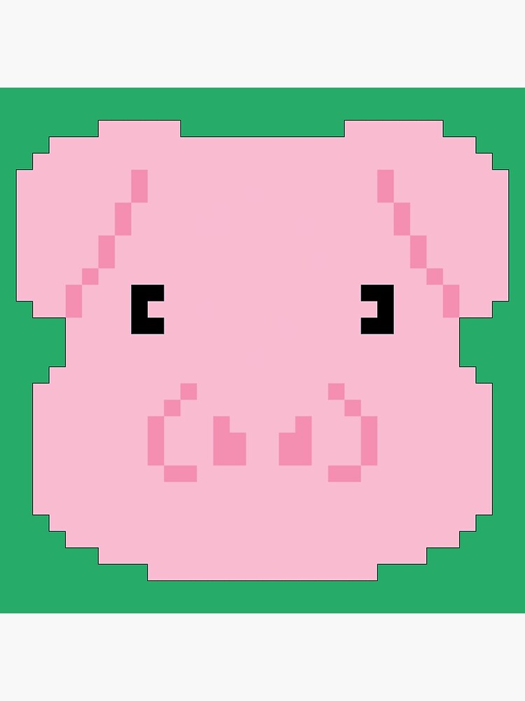 "8 Bit Pig, Retro Pixel Art" Poster for Sale by CupOfJoeInc | Redbubble