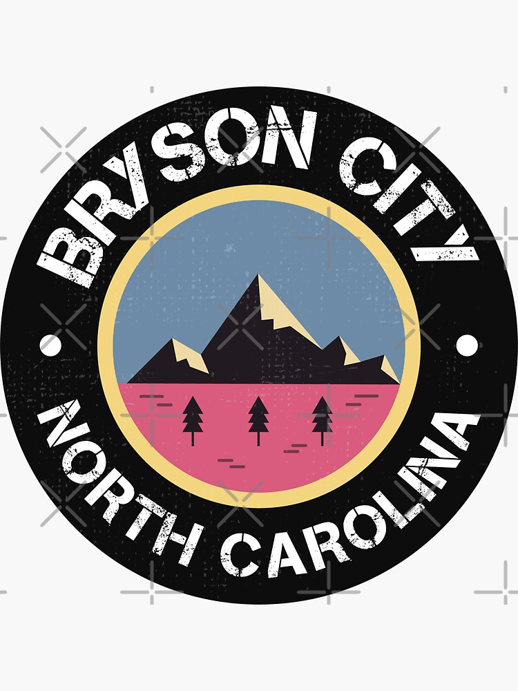 "Bryson City North Carolina State Lovers Mountains Nature" Sticker for ...