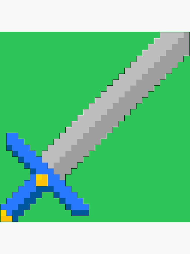 "8 Bit Sword, Retro Pixel Art" Poster for Sale by CupOfJoeInc | Redbubble
