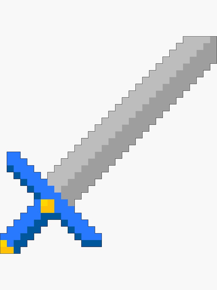 "8 Bit Sword, Retro Pixel Art" Sticker for Sale by CupOfJoeInc | Redbubble