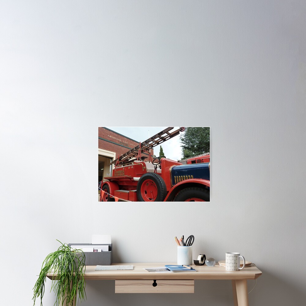 Póster «1928 Dennis Fire Engine - Canberra Fire Museum» de DashTravels ...