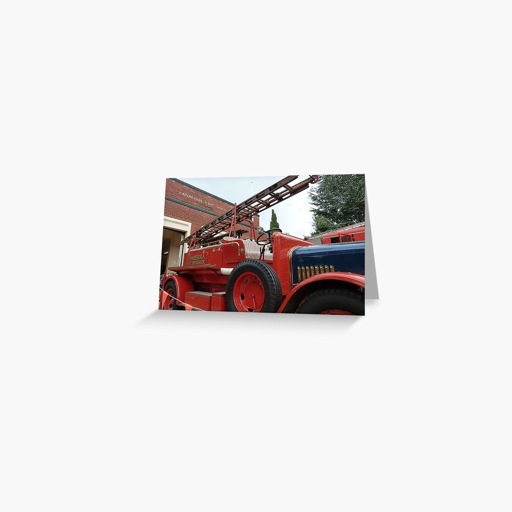 "1928 Dennis Fire Engine - Canberra Fire Museum" Greeting Card by ...