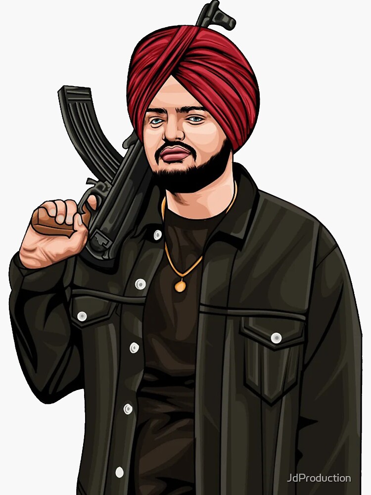 "Sidhu Moose Wala" Sticker for Sale by JdProduction | Redbubble
