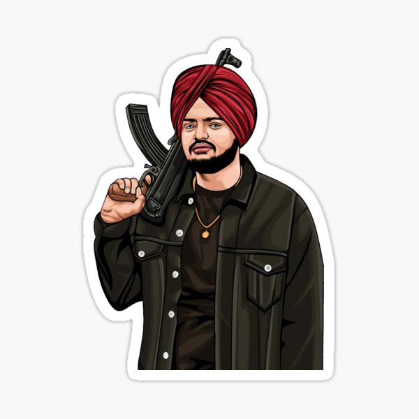 "Sidhu Moose Wala" Sticker for Sale by JdProduction | Redbubble