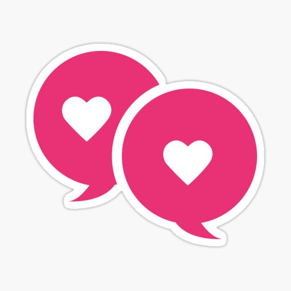 "Love logo" Sticker for Sale by MYFASHINSTYL | Redbubble