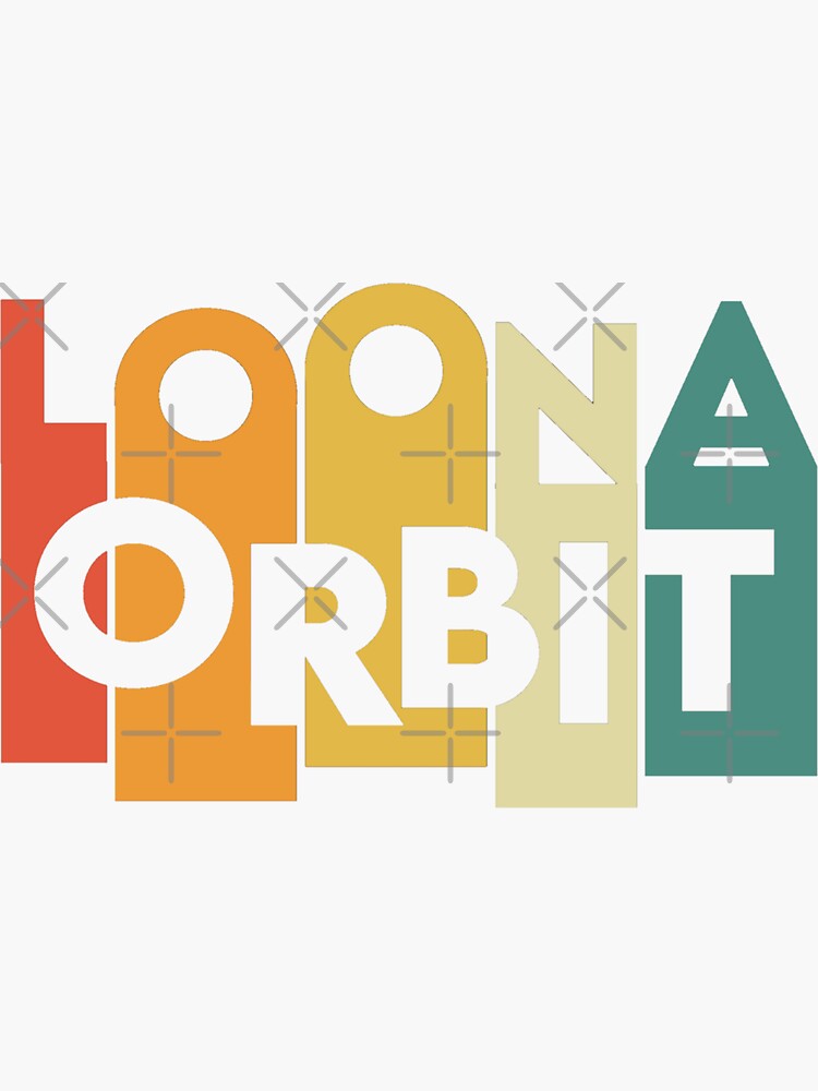 "LOONA Orbit Retro Typography " Sticker for Sale by AliffStudio | Redbubble