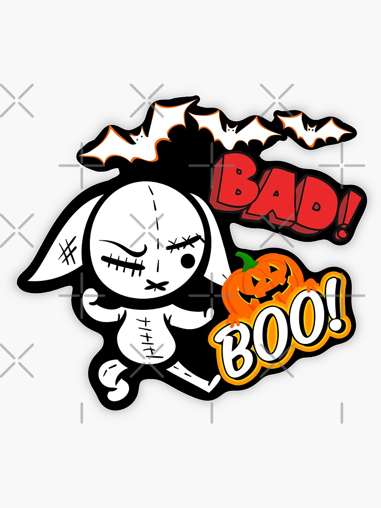 "Bad Bunny Halloween Stickers , cute Sticker" Sticker for Sale by ...