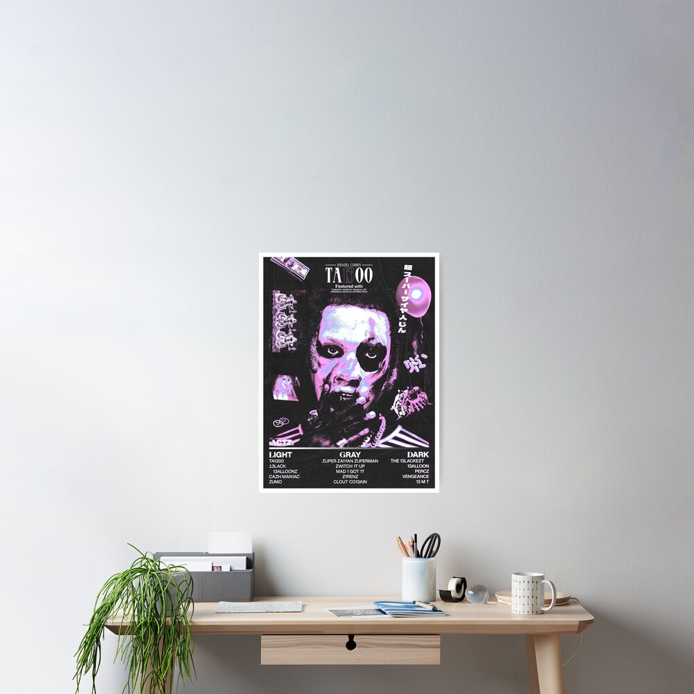 Poster « Denzel Curry TA1300 Album - Denzel Curry fond mes yeux vois ...