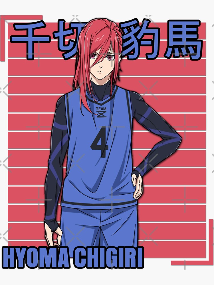 "Hyouma Chigiri Blue Lock Anime" Sticker for Sale by Hunter-Wolfman ...