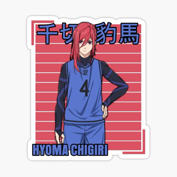 "Hyouma Chigiri Blue Lock Anime" Sticker for Sale by Hunter-Wolfman ...