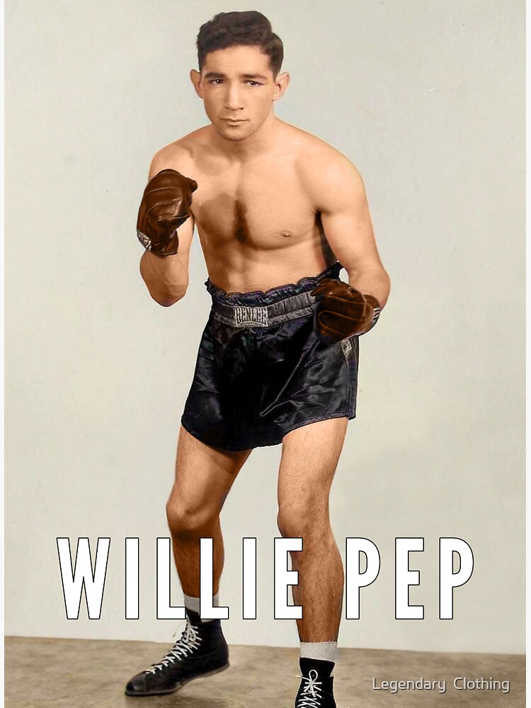 "The Legendary Willie Pep- Boxing Legend Colorized" Sticker for Sale by ...