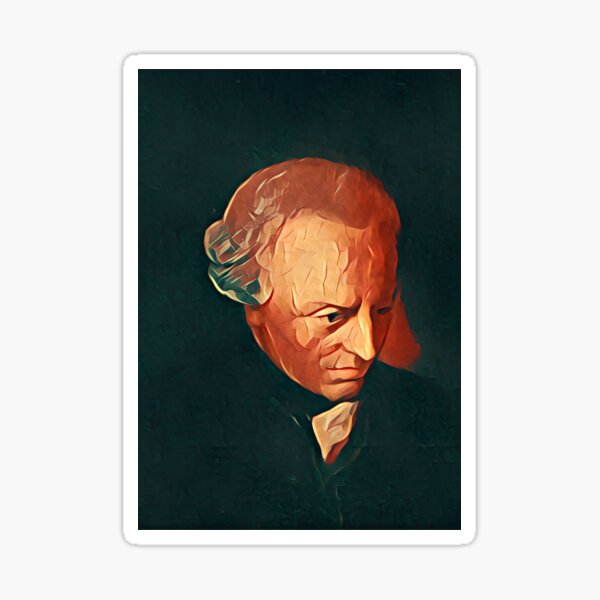 "Immanuel Kant Artwork " Sticker for Sale by Suyogsonar25 | Redbubble