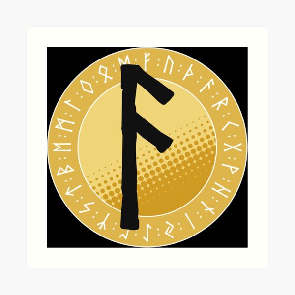 "Viking Runes and Runic Symbols - Ansuz (Wisdom)" Art Print for Sale by ...