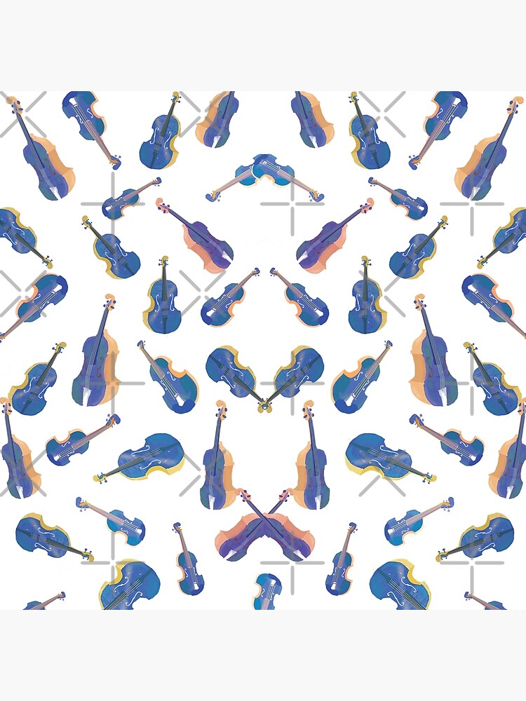 "Cute pattern Violin" Poster for Sale by wenzwen | Redbubble