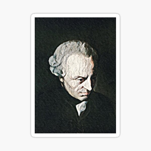 "Immanuel Kant Artwork " Sticker for Sale by Suyogsonar25 | Redbubble