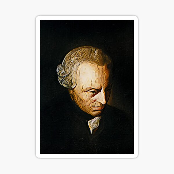 "Immanuel Kant Artwork " Sticker for Sale by Suyogsonar25 | Redbubble