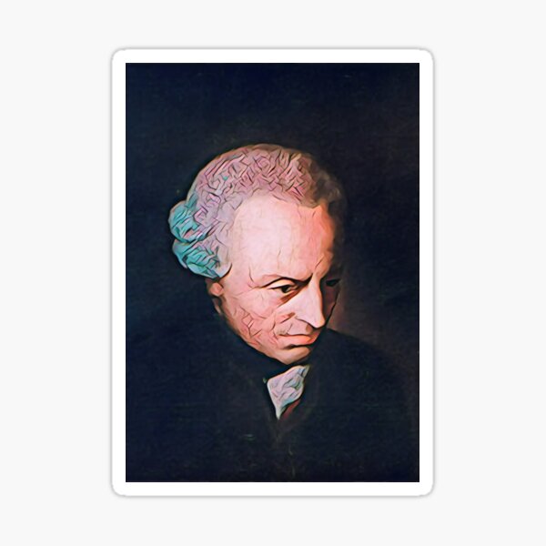 "Immanuel Kant Artwork " Sticker for Sale by Suyogsonar25 | Redbubble
