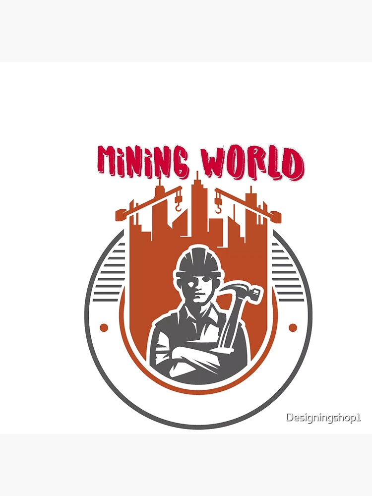 "Mining" Sticker for Sale by Designingshop1 | Redbubble