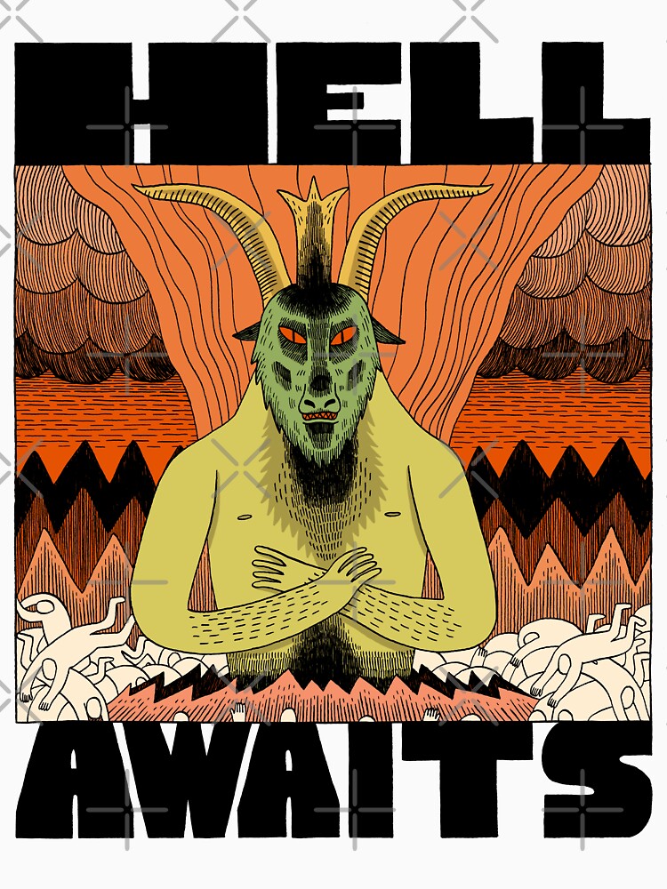 "Hell Awaits" T-shirt by jackteagle | Redbubble | slayer t-shirts ...