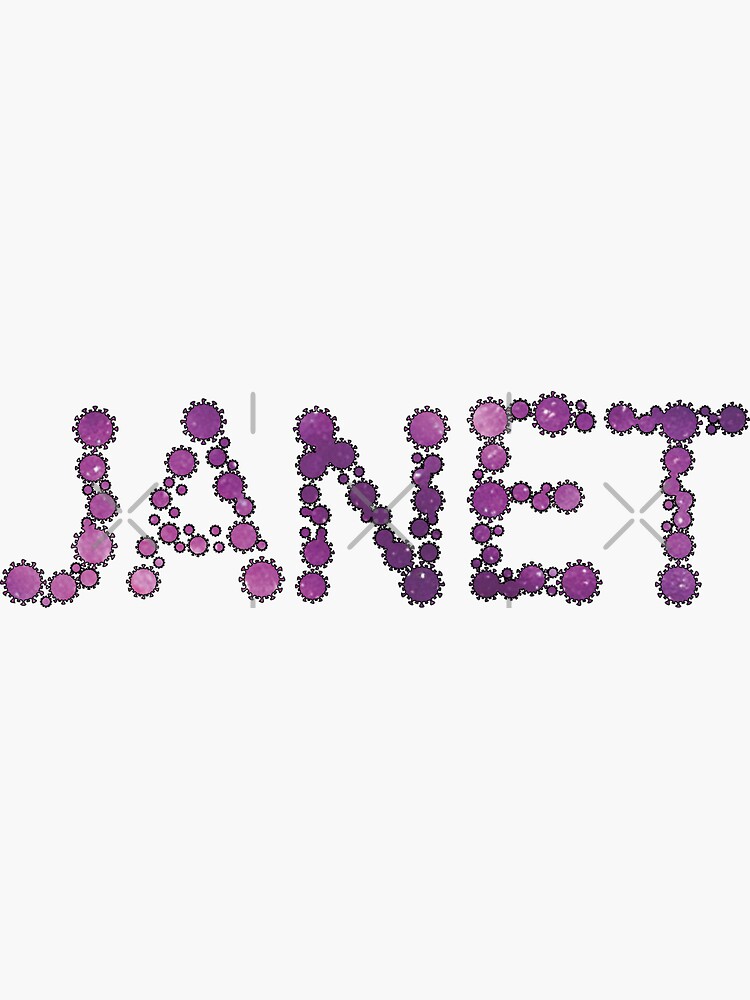 "JANET Name III - My name is JANET - typography name - Galaxy Vibe ...