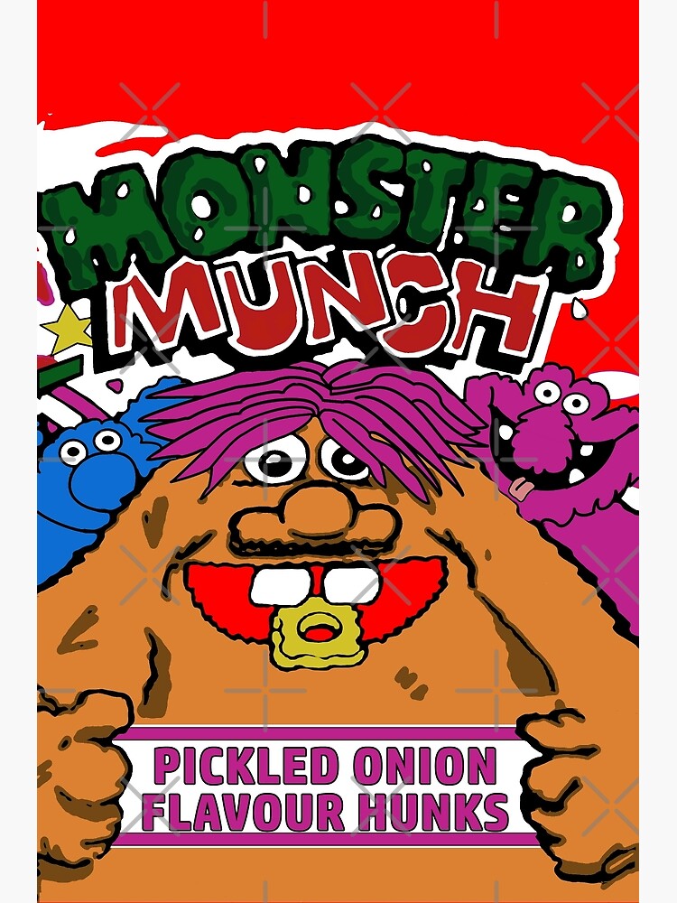 "Monster Munch 1980s Pickled Onion Flavour" Poster for Sale by ...