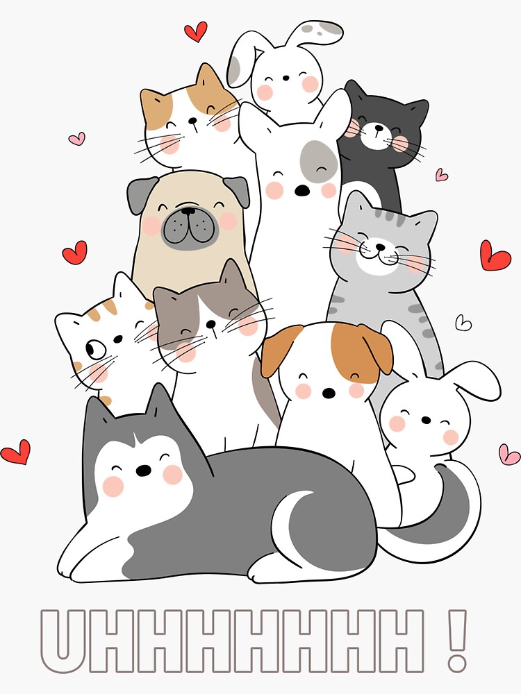 "uhhhhhhh" Sticker for Sale by CNCreatives | Redbubble