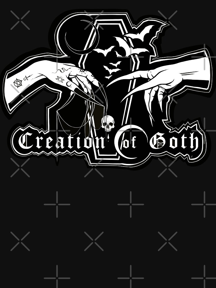 "Creation of Goth - retro dark, half moon, night night, vampire, dark ...