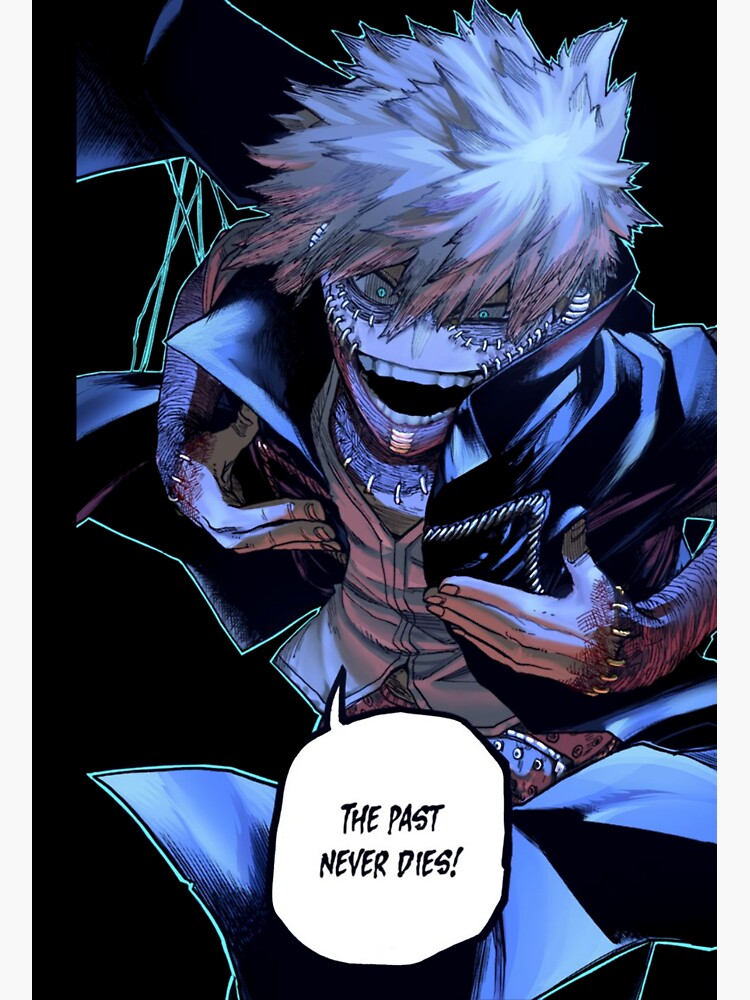 The Past Never Dies Dabi Funny Sticker For Sale By Magloff12 Redbubble