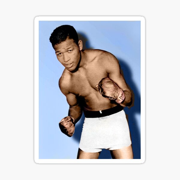 "The Legendary Sugar Ray Robinson - Boxing Legend Colorized" Sticker ...
