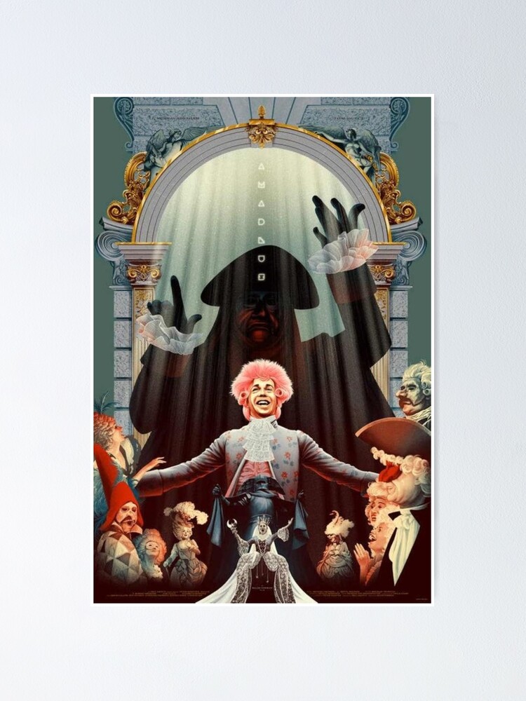 "Amadeus by Milos Forman Movie Poster" Poster for Sale by MedievalSlang ...
