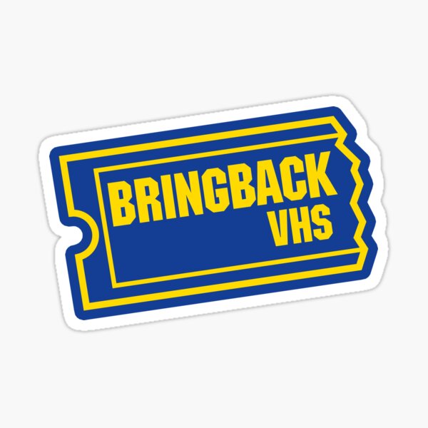 "Bring Back VHS" Sticker for Sale by DemonigoteCamis | Redbubble