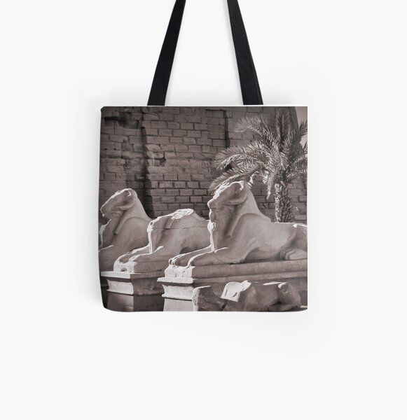 Bolsa de tela «Callejón de carneros, dios Amón y pilón, templo de ...