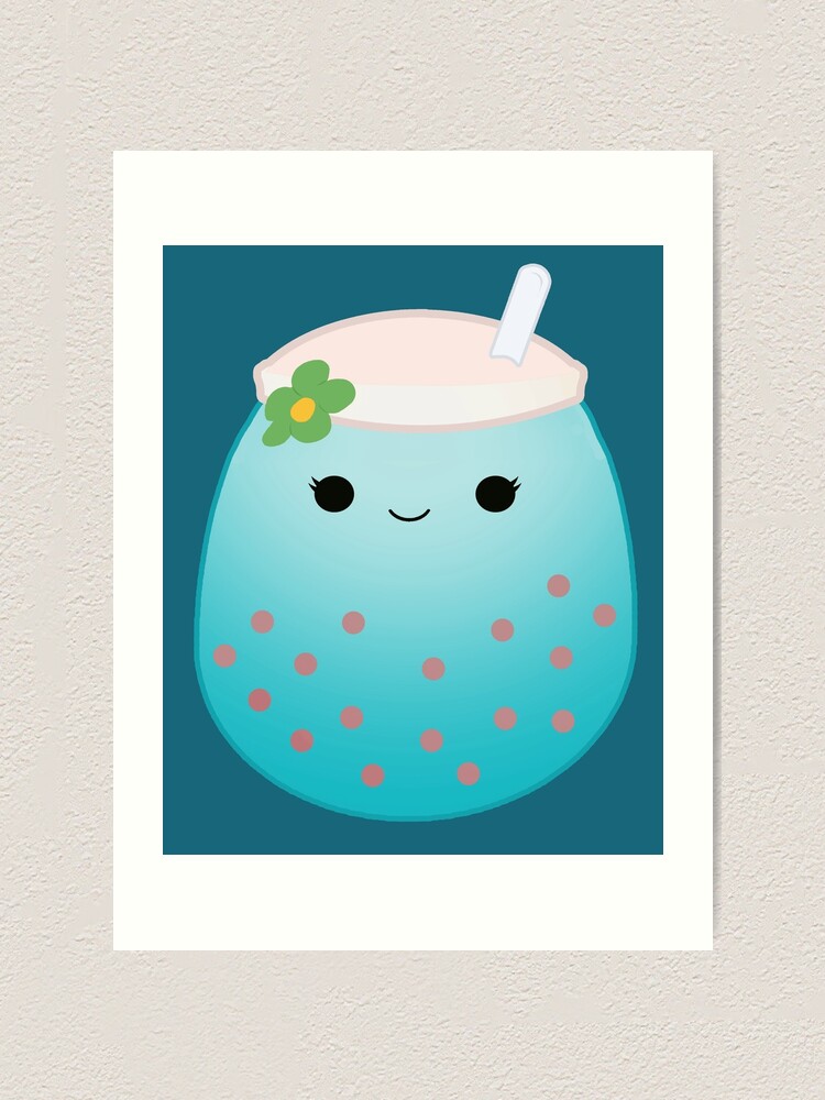 "Jakarria Blue Boba Tea Squishmallow" Art Print for Sale by xaritha ...