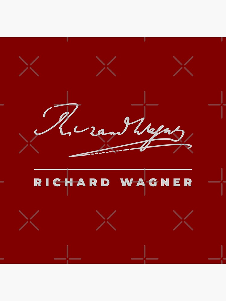 "Richard Wagner signature t-shirt" Sticker for Sale by CMYKStudio ...