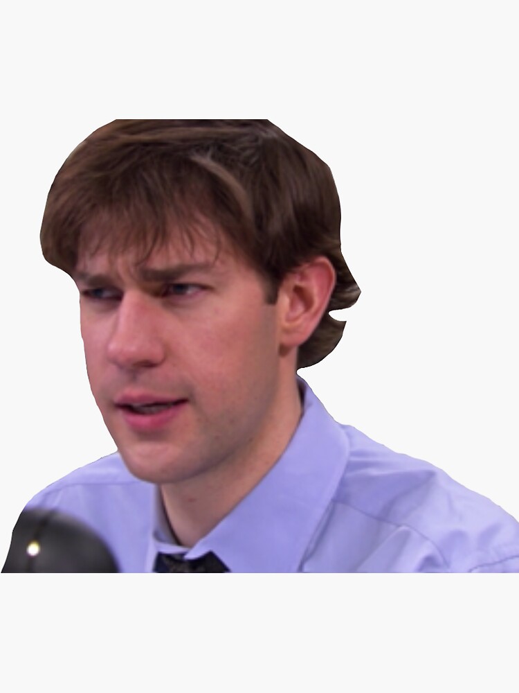 "Jim is confused" Sticker for Sale by bellpitkin | Redbubble