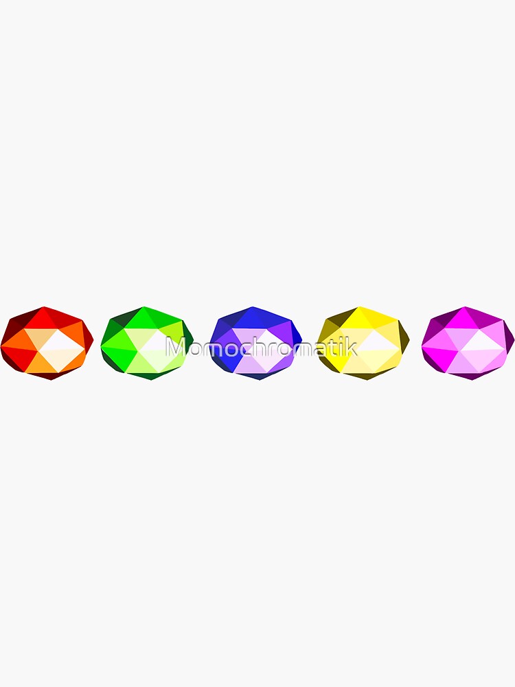 "Croc - Rainbow Crystals" Sticker for Sale by Momochromatik | Redbubble