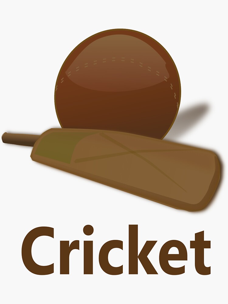 Cricket '' gift for cricket lovers" Sticker for Sale by Soudesign99 ...