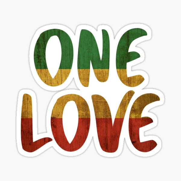 "One Love" Sticker for Sale by Quetzalita | Redbubble