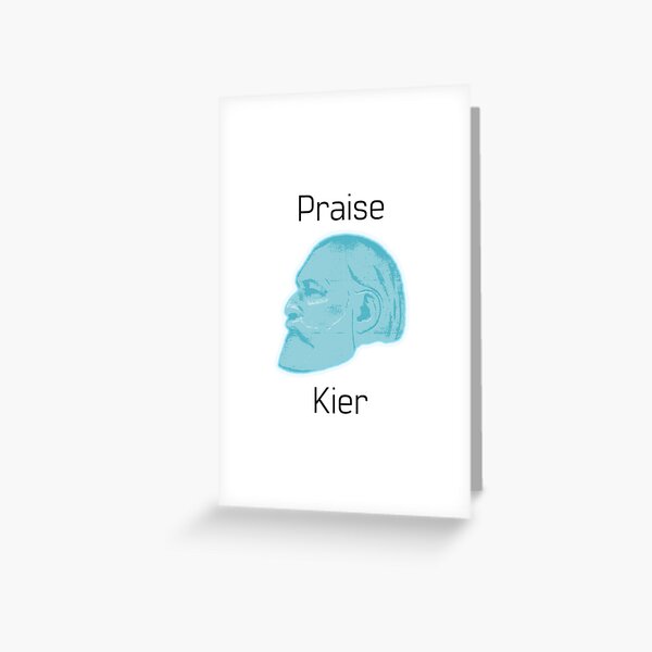 "Severance - Praise Kier - With Kier's Face" Greeting Card for Sale by ...