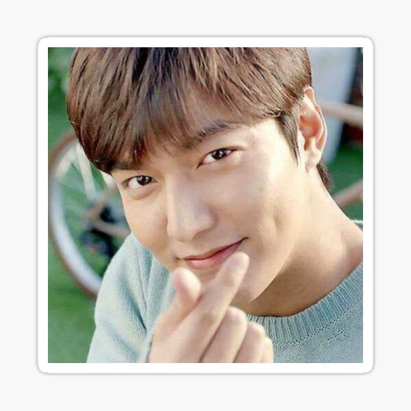 "Lee Min Ho Heart Gesture" Sticker for Sale by satorugojo | Redbubble