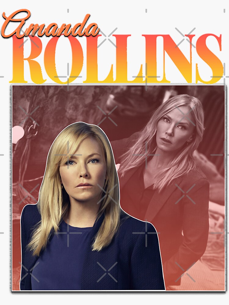 "Fansart Amanda Rollins 90s Inspired Vintage Homage " Sticker for Sale ...