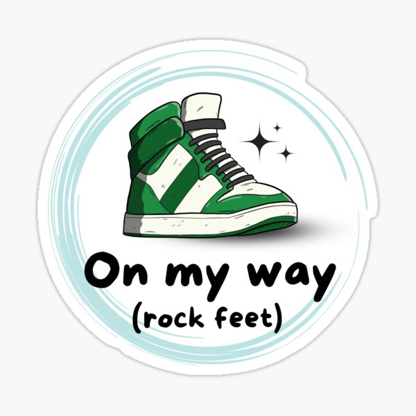 "On My way wikifeet Essential - Rock Feet Tshirt" Sticker for Sale by ...