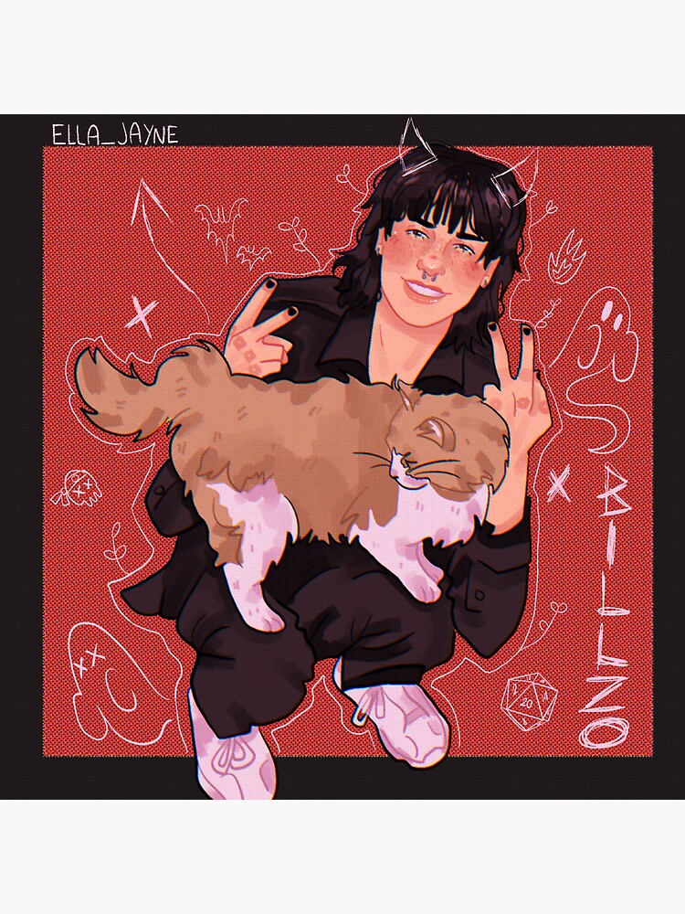 "billzo!!" Sticker for Sale by ella-jaynee | Redbubble