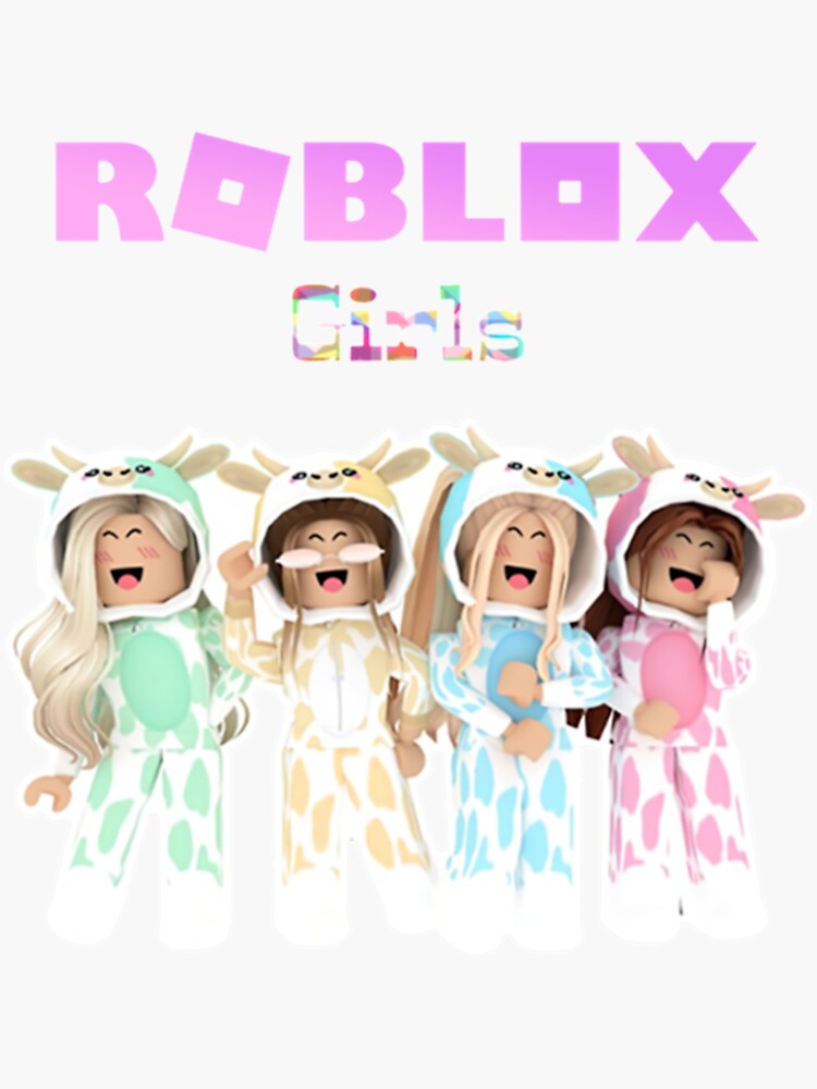 "roblox girls " Sticker for Sale by jamescat135 | Redbubble
