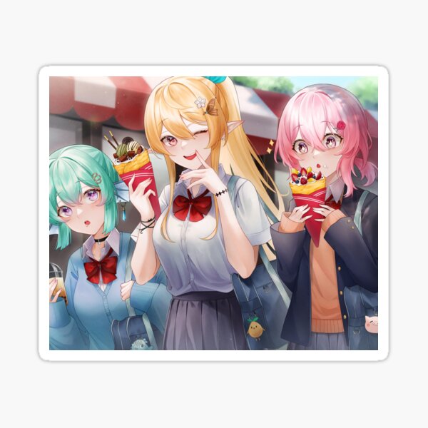 "Finana Ryugu - Pomu Rainpuff - Rosemi Lovelock" Sticker for Sale by ...