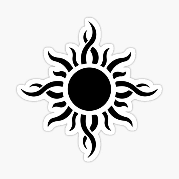 "Tribal Sun" Sticker by FosterChild7 | Redbubble
